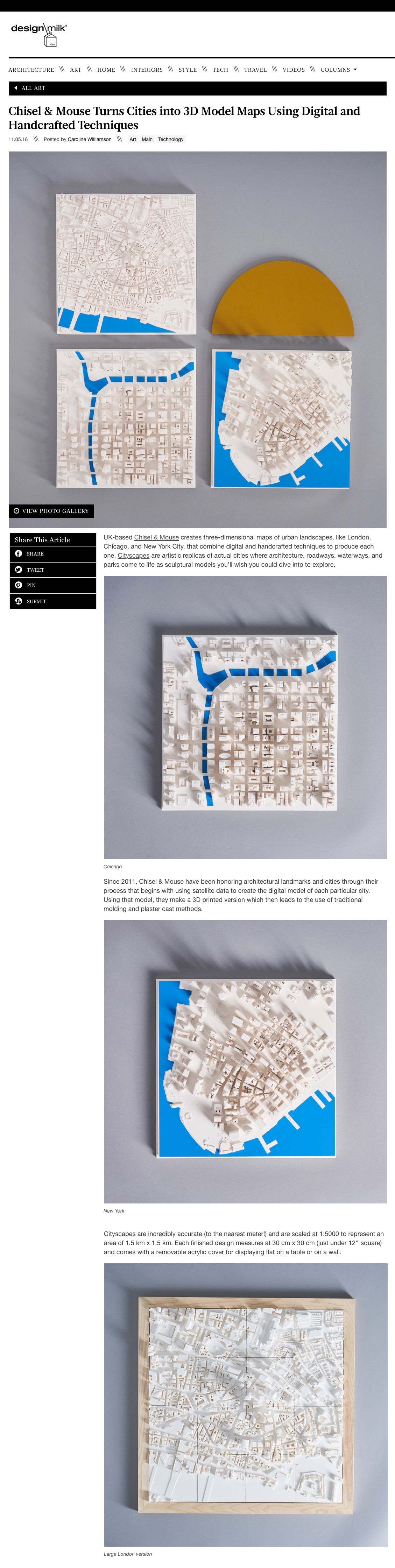 Design Milk - cityscapes – Chisel & Mouse