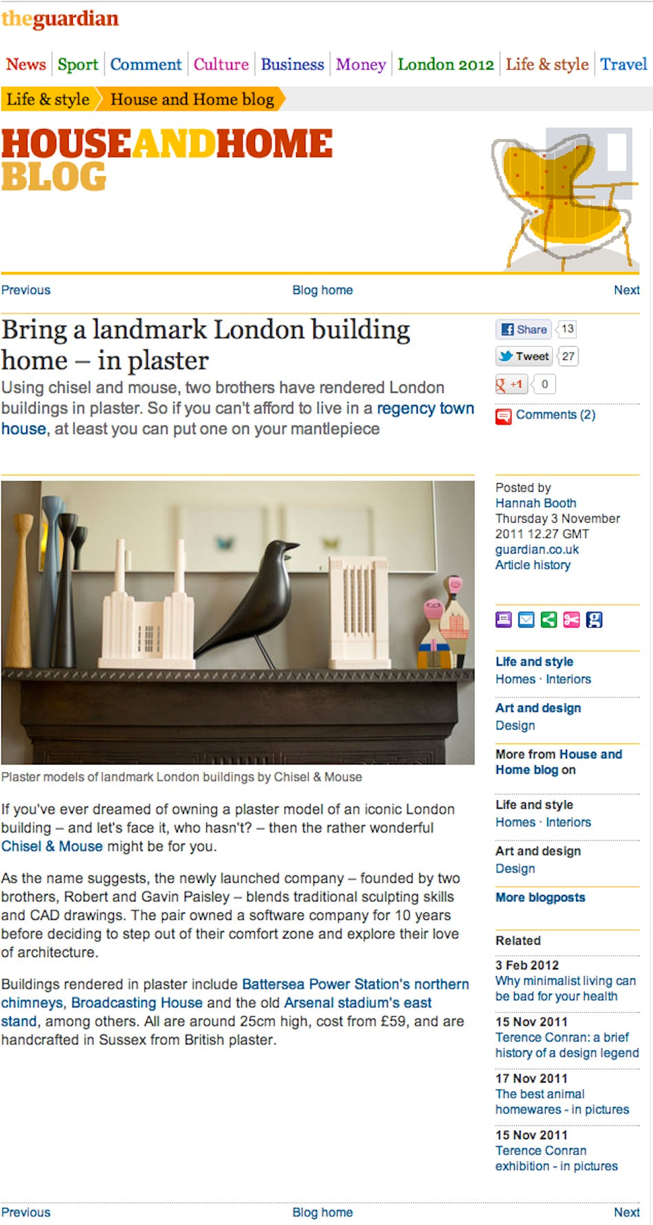 Guardian - November 2011 – Chisel & Mouse