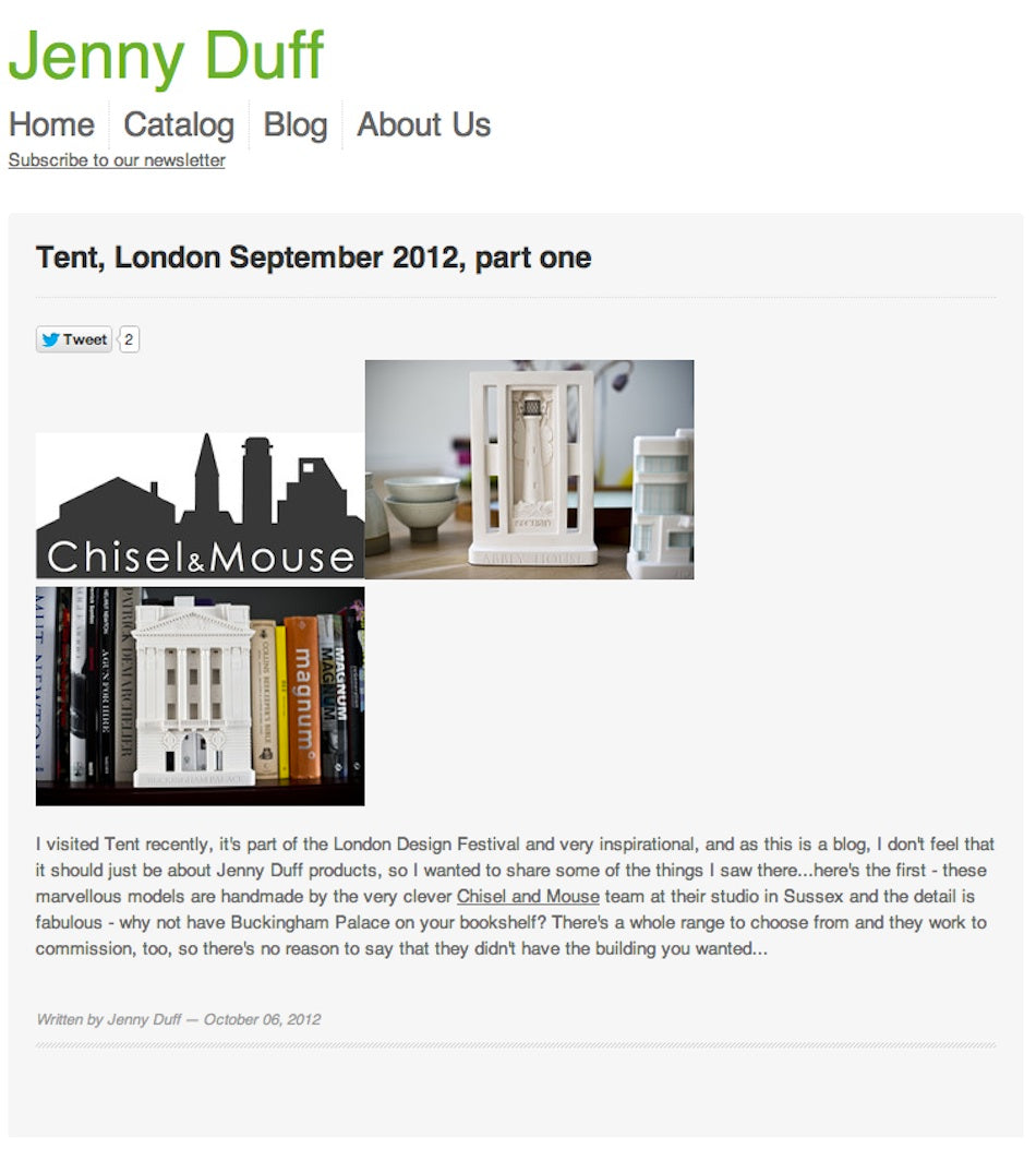 Jenny Duff – Chisel & Mouse