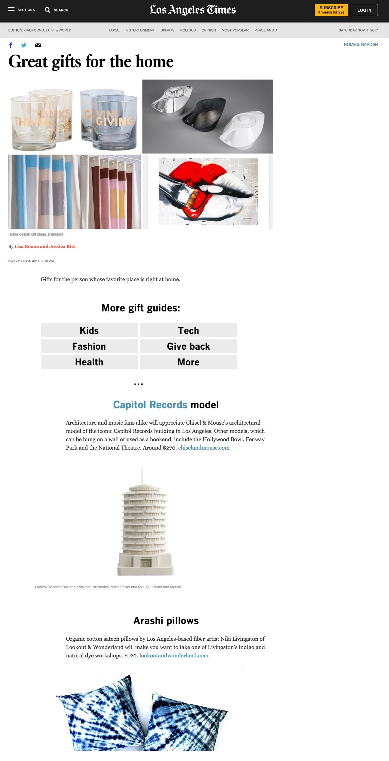 Los Angeles Times – Chisel & Mouse