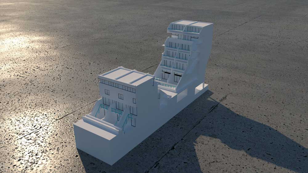 Alexandra Road Estate bespoke architectural model – Chisel & Mouse