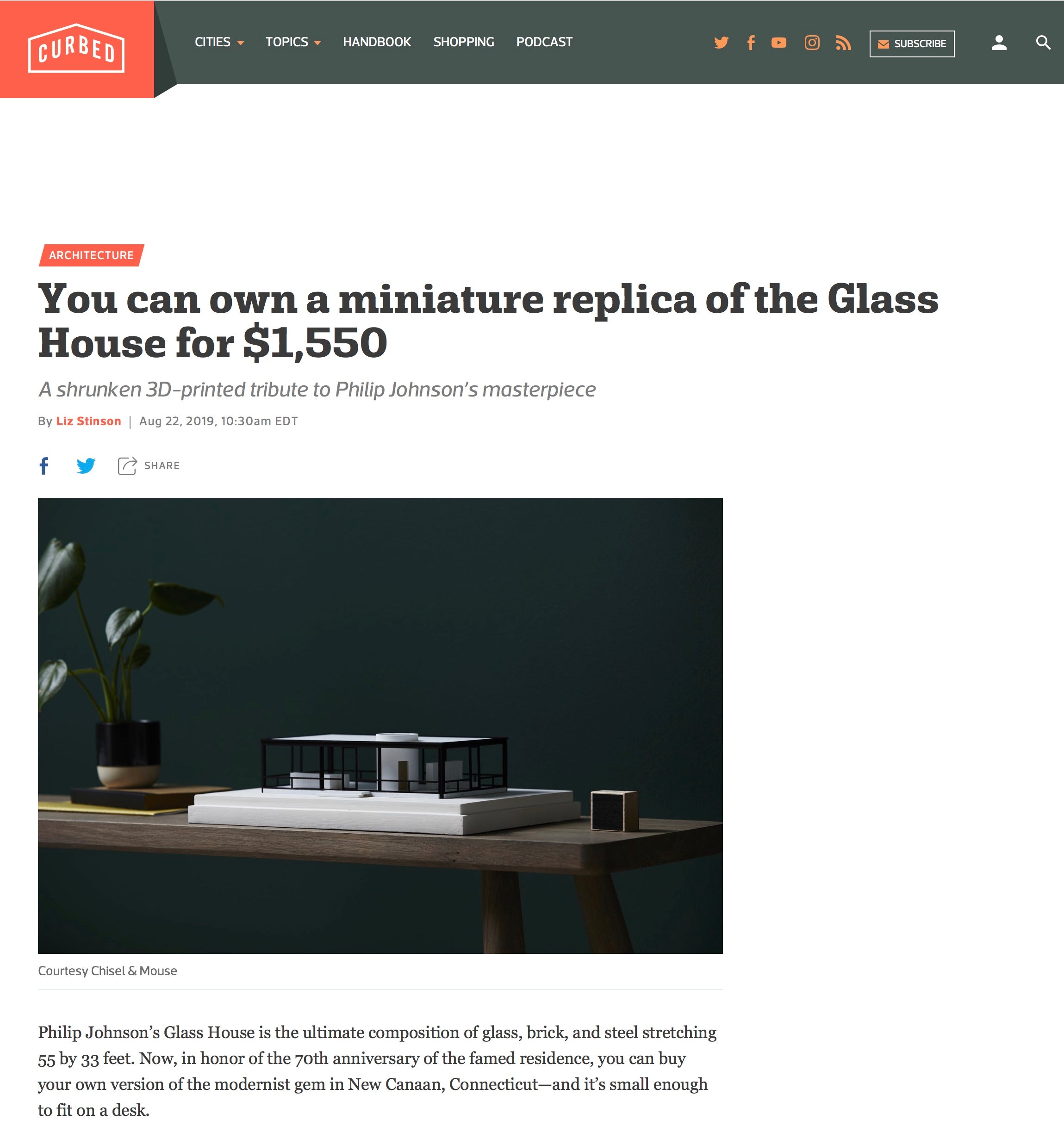 CURBED - Glass House – Chisel & Mouse