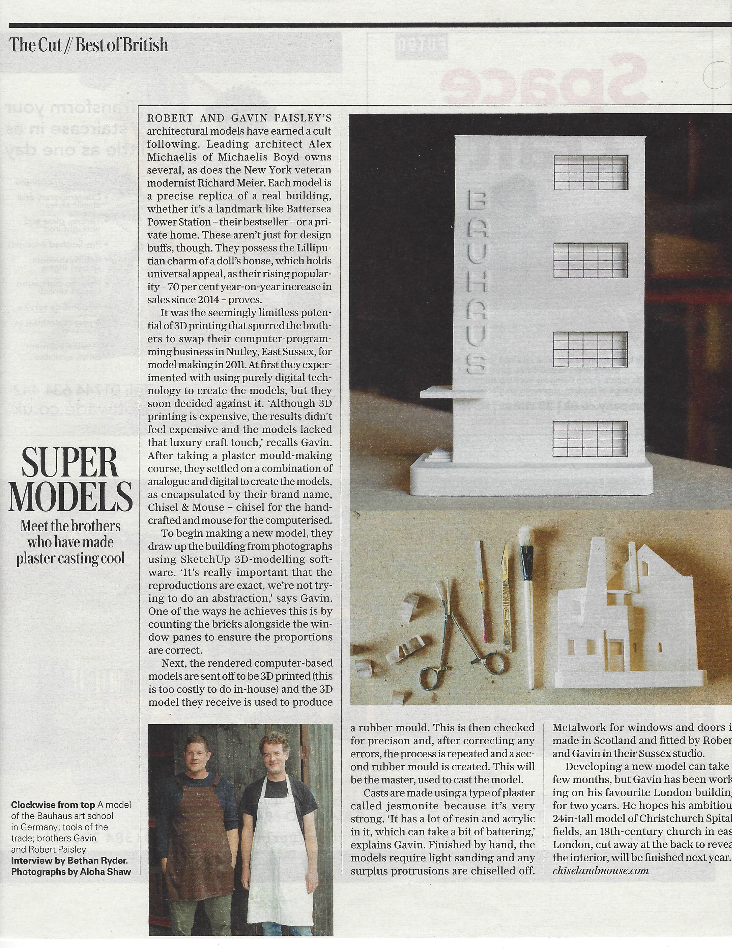 The Telegraph - Best of British – Chisel & Mouse